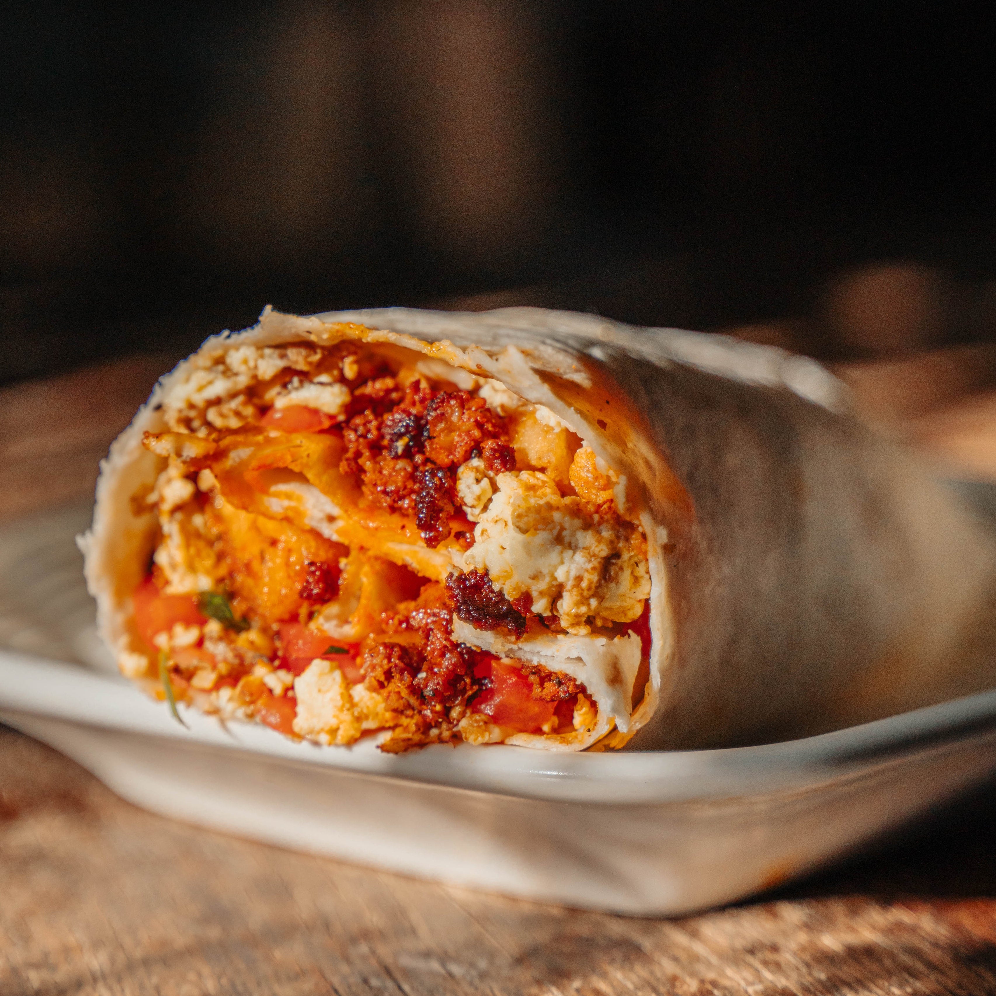 Chorizo Breakfast Burrito Luchador Tacos Chorizo Breakfast Burrito Luchador Tacos